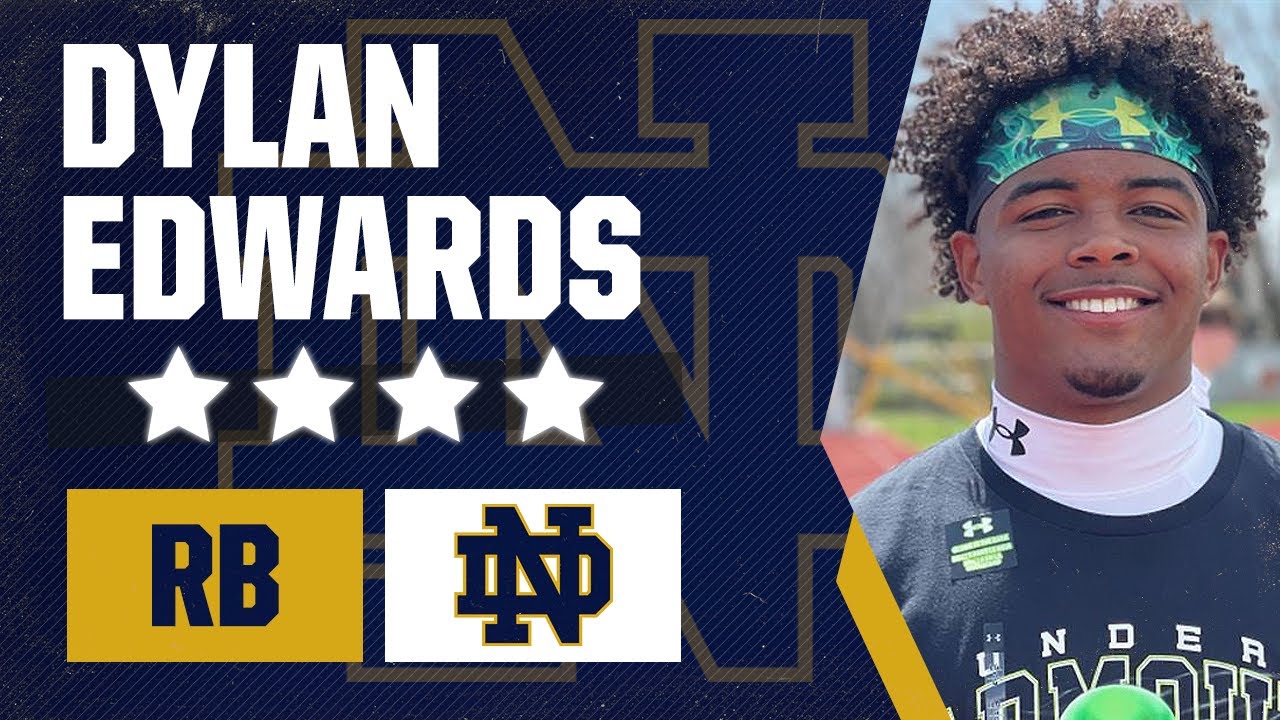 WATCH: 4-star RB Dylan Edwards commits to Notre Dame - YouTube