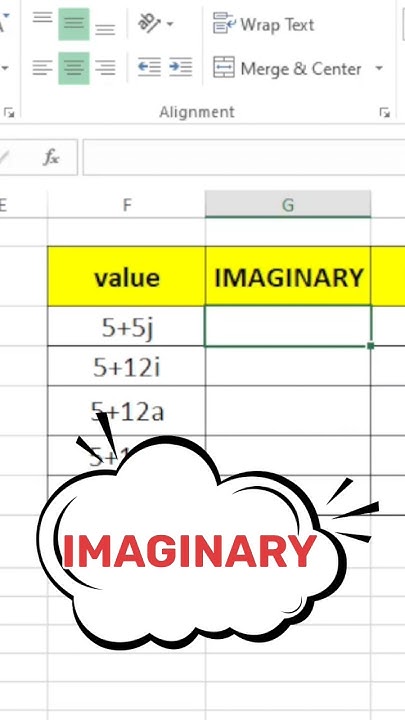 imaginary function in excel - YouTube