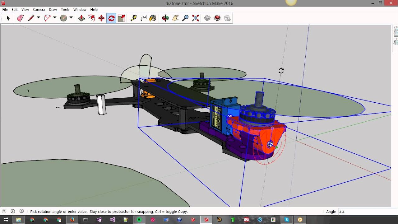 200mm Tricopter Yaw Mechanism - YouTube