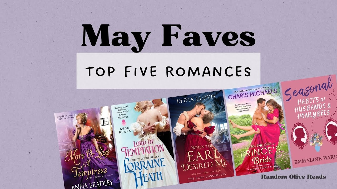 Five Favorite Books from May // Historical Romances - YouTube