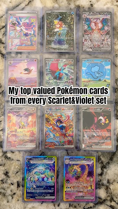 My Top Valued Pokemon Cards From Every Scarlet & Violet Set! # ...