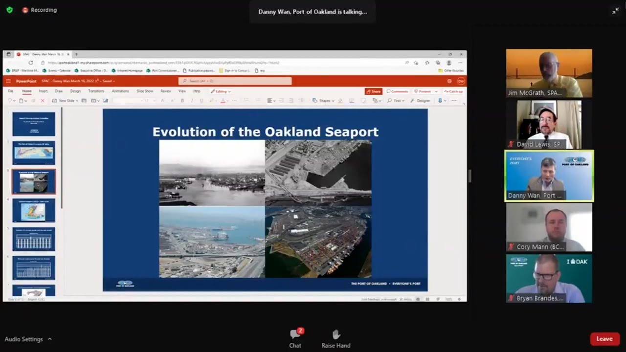 Howard Terminal Ballpark discussed by Seaport Planning Advisory ...