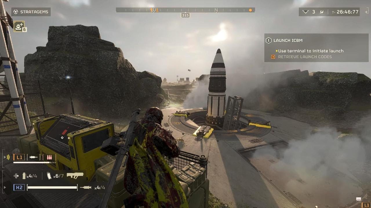 First Time Launching A Nuke In HELLDIVERS 2 - YouTube