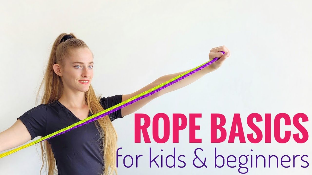 ROPE Basic handling - Easy Rhythmic gymnastics HOME exercises with a ...