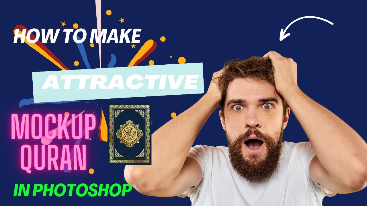 HoW To Make MockUp QURAN COVER BOOK In PHOTOSHOP PH - YouTube