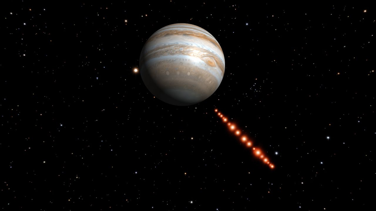 Comet Shoemaker–Levy 9 and its Encounter with Jupiter - YouTube