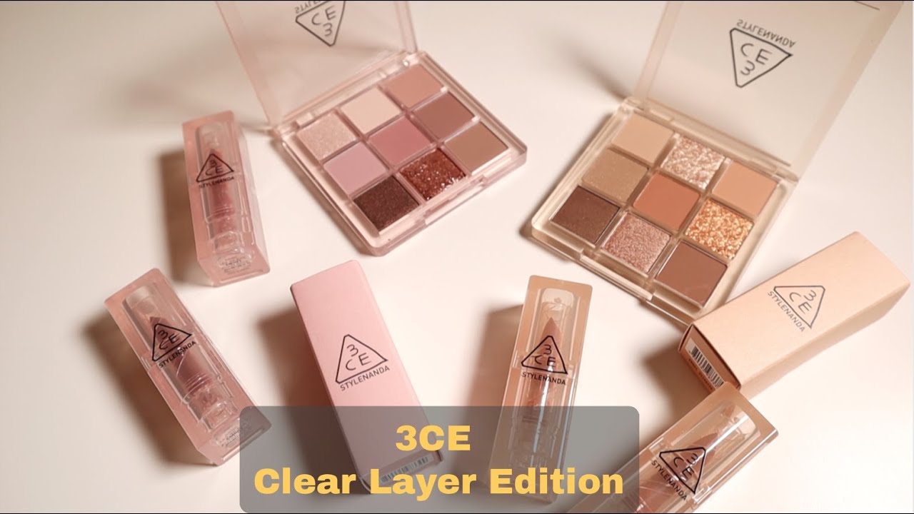 3CE Clear Layer Edition | Full Collection Swatches and Comparison - YouTube