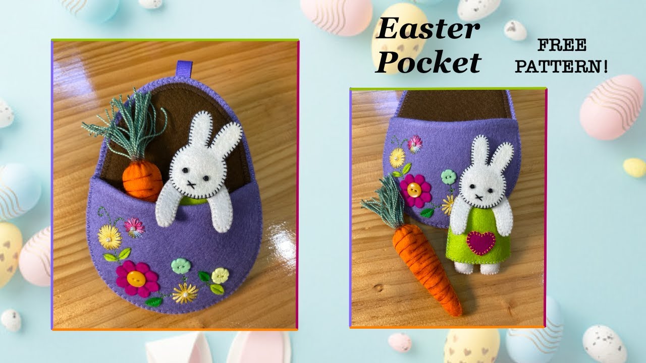 Diy - Easter Bunny Easter Project - free pattern and Full tutorial with Lisa Pay - YouTube