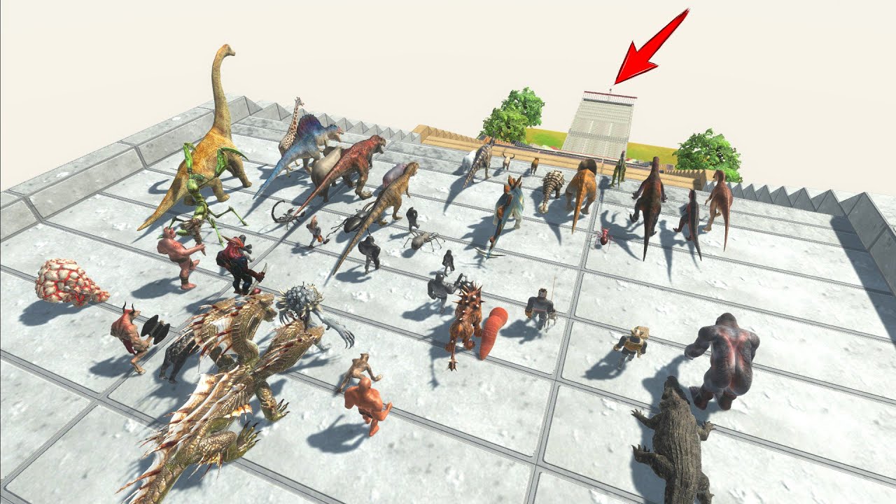 STAIR RACE CHAMPIONS ALL UNITS - Animal Revolt Battle Simulator - YouTube