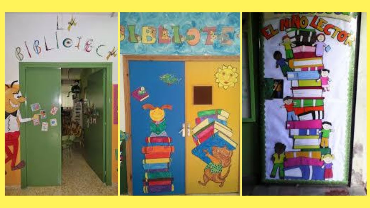 14 IDEAS PARA DECORAR LA PUERTA DE LA BIBLIOTECA - PUERTAS DE ...