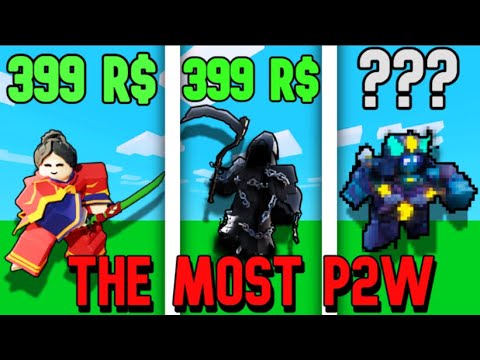 Using the MOST P2W kits in Roblox Bedwars - YouTube