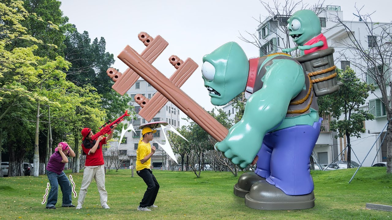 Plants VS Zombies ：Transformation Battle In Real Life. - YouTube