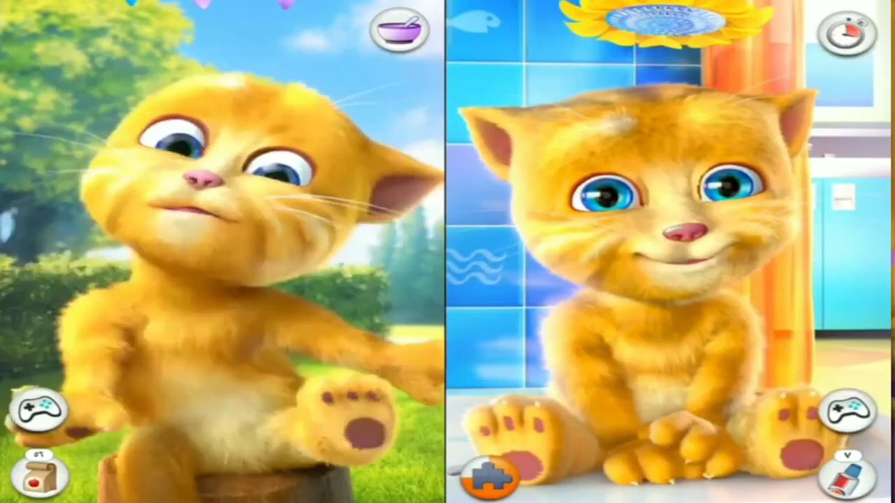 El gato Ginger Talking Ginger, diviertete y come mucho con el gatito ...