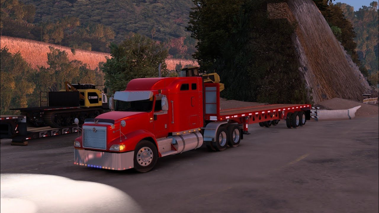 ATS 1.57 International 9400 cargando 16T de Varillas de Construccion ...