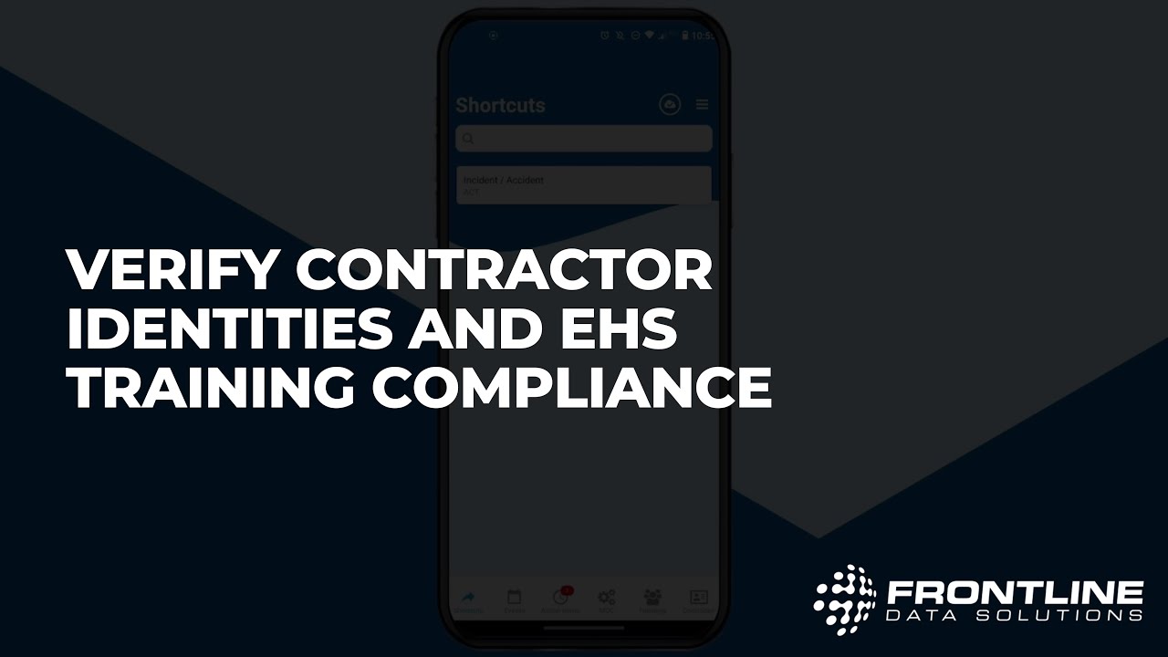 Verify contractor identities and EHS training compliance - YouTube