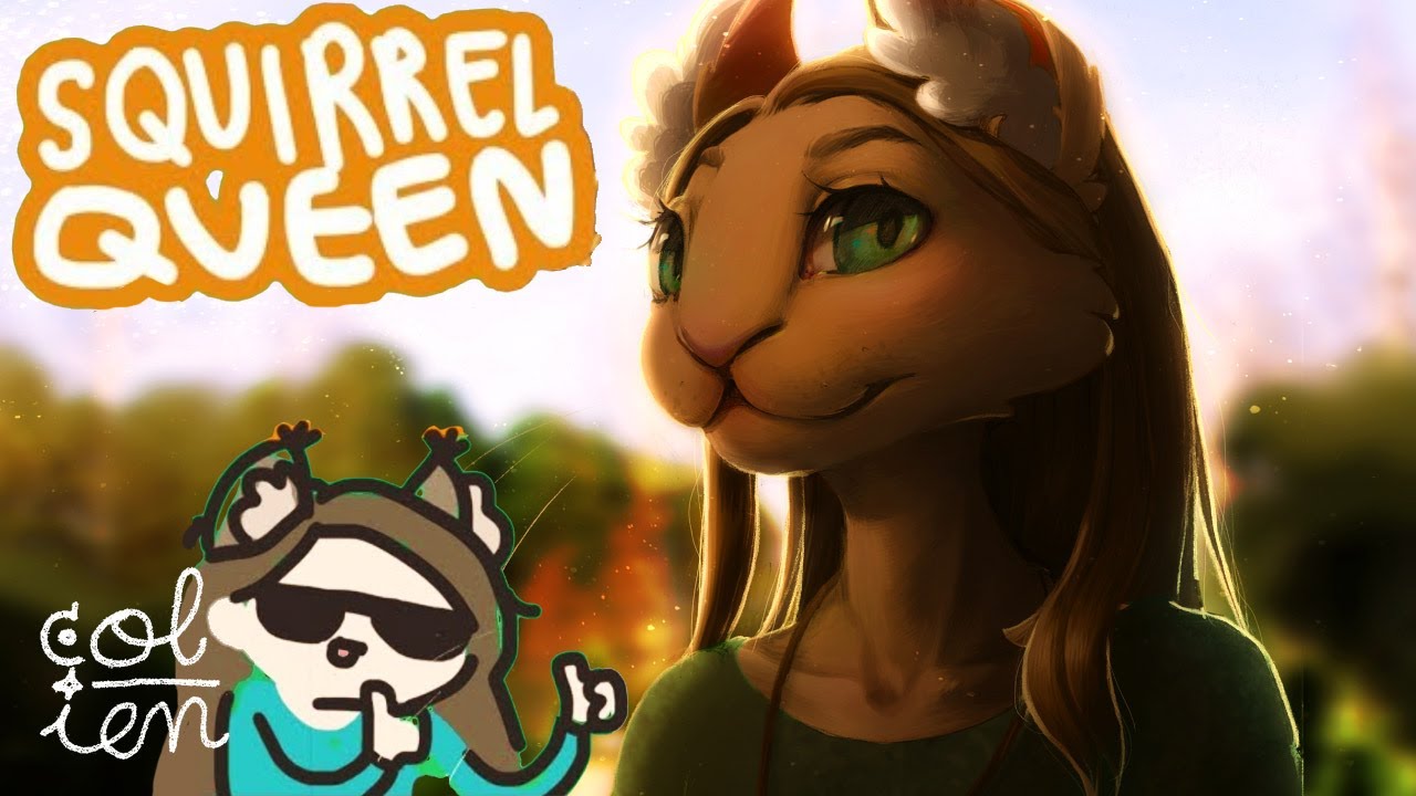 painting a squirrel fursona eyy [ Ps timelapse ] - YouTube