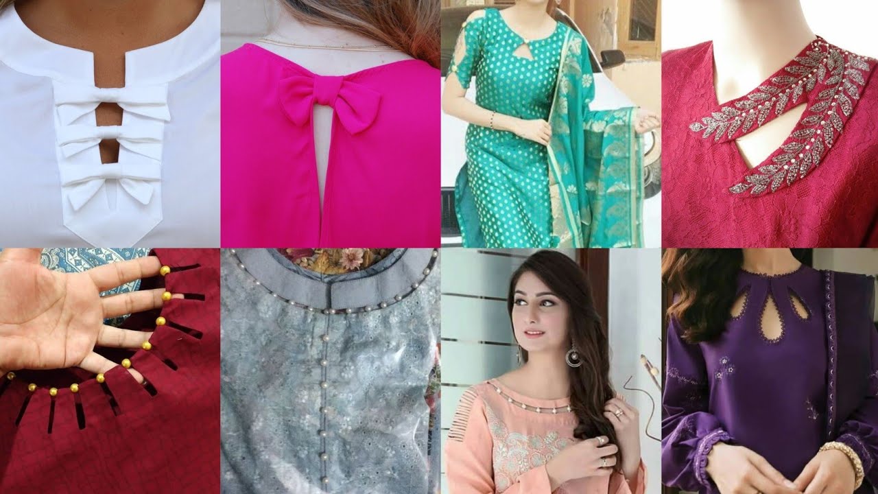 Top 30+neckline design for summer dresses,,laces neckline design ...