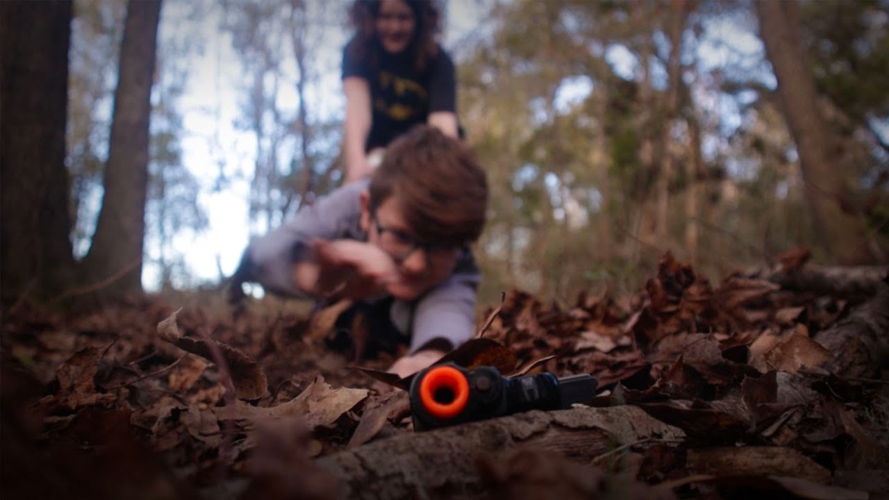 young brother fights sister in forest | Fight Scene - YouTube