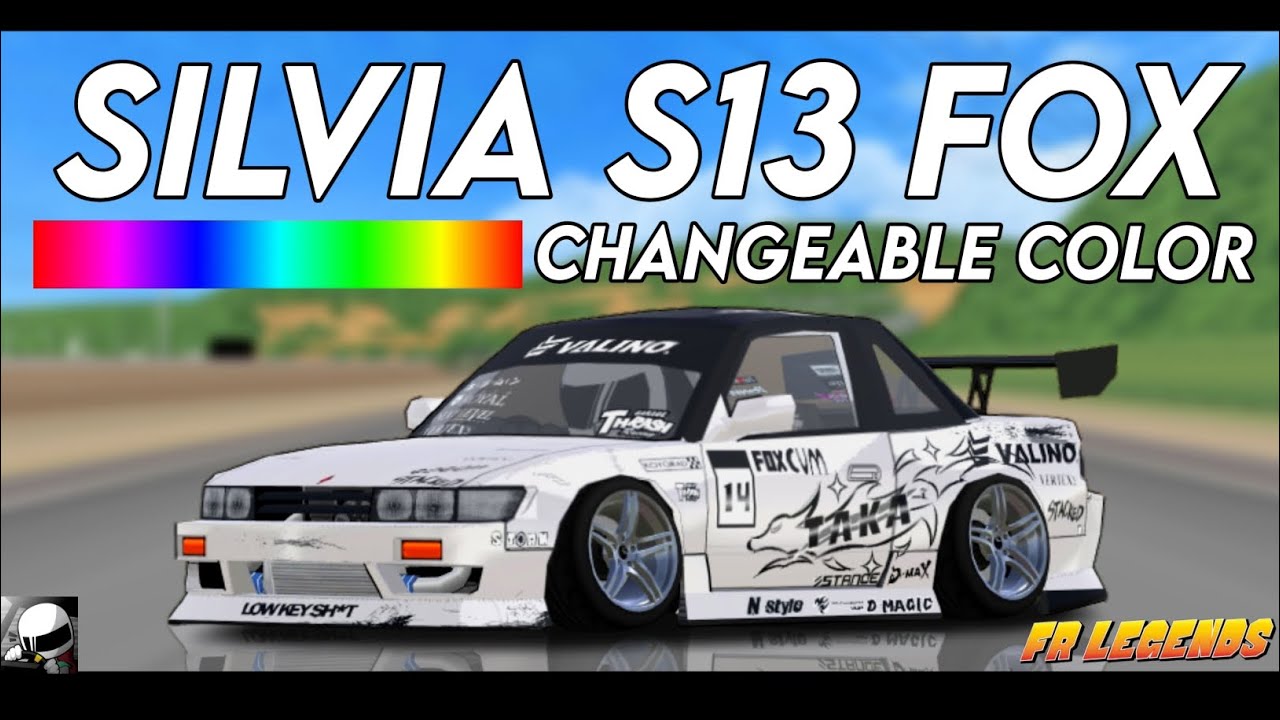 Livery Nissan Silvia S13 Fox Changeable Color | FR Legends - YouTube