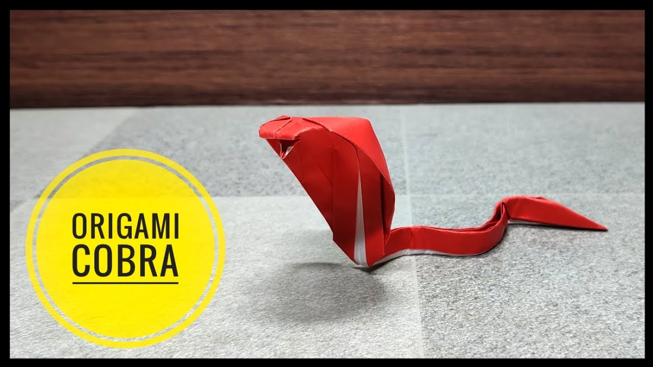 Origami Cobra | Origami Snake | Origami Animals | Origami tutorial ...