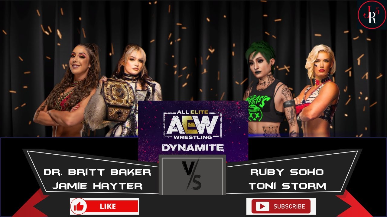 AEW Dr Britt Baker & Jamie Hayter vs Outcasts WWE2k23 Gameplay - YouTube