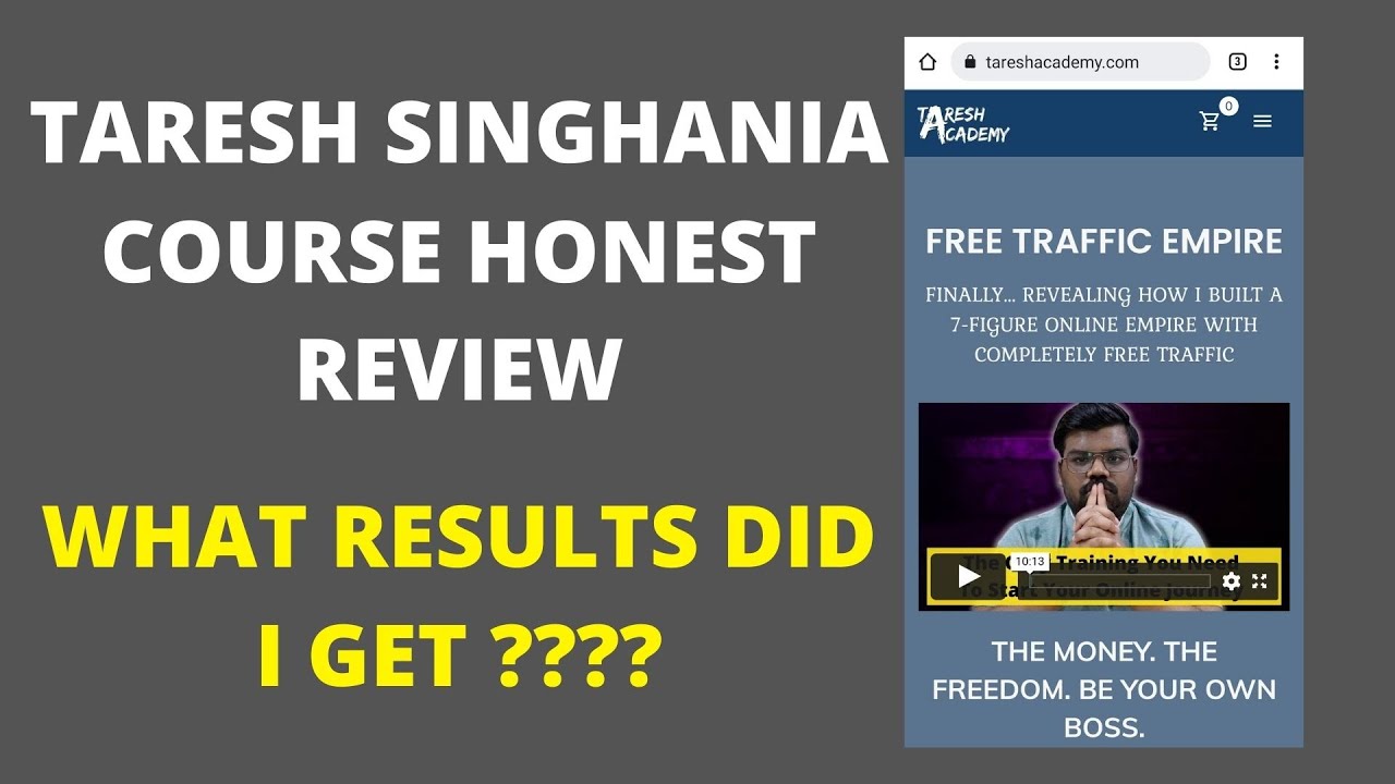 Taresh Singhania Course Review | Be An Entrepreneur Taresh Academy ...
