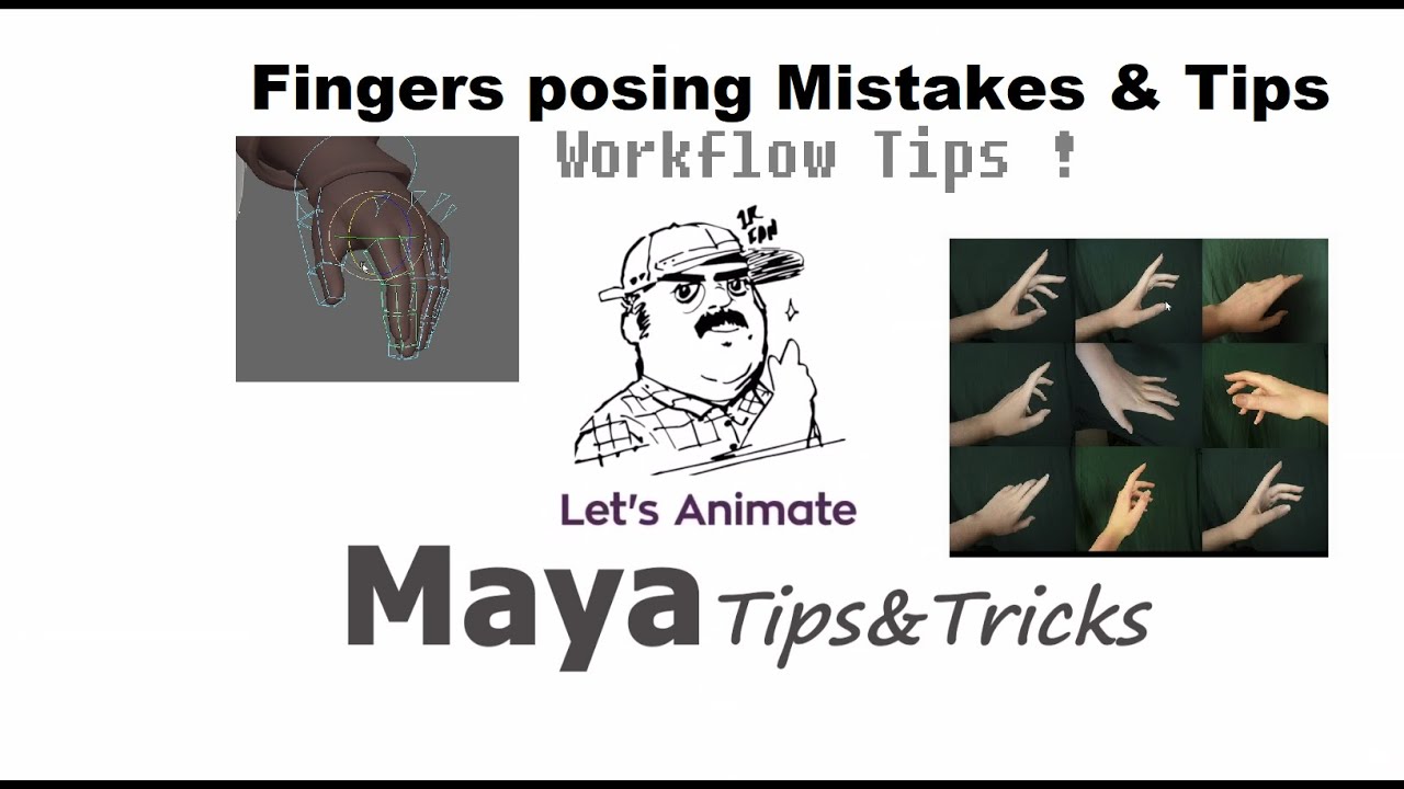 FINGERS Pose Range of Motion -Animation Body Mechanics Tutorial اردو ...