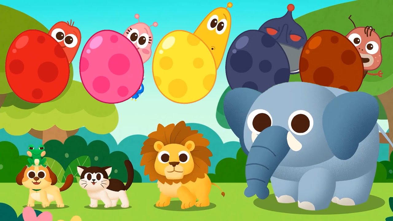 Bingo Song Baby song Surprise Egg With Larva Stamp Transformation play ...