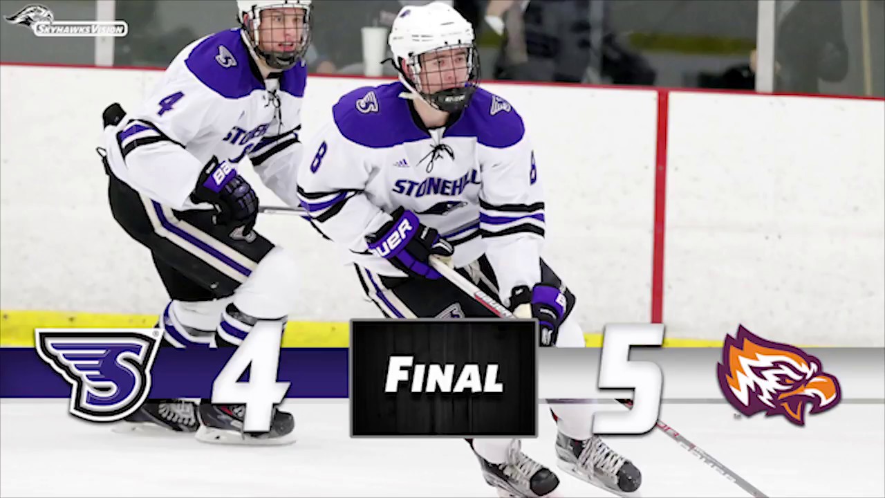 Stonehill Ice Hockey Highlights vs. Post (Game 2) - YouTube