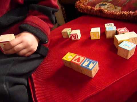Kaleb can spell for smarties - YouTube