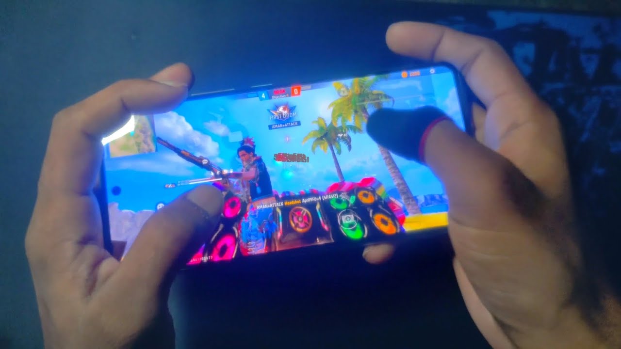 iqoo Neo 7 best free fire coustom hud like 4 flag gamer link ark ff ...