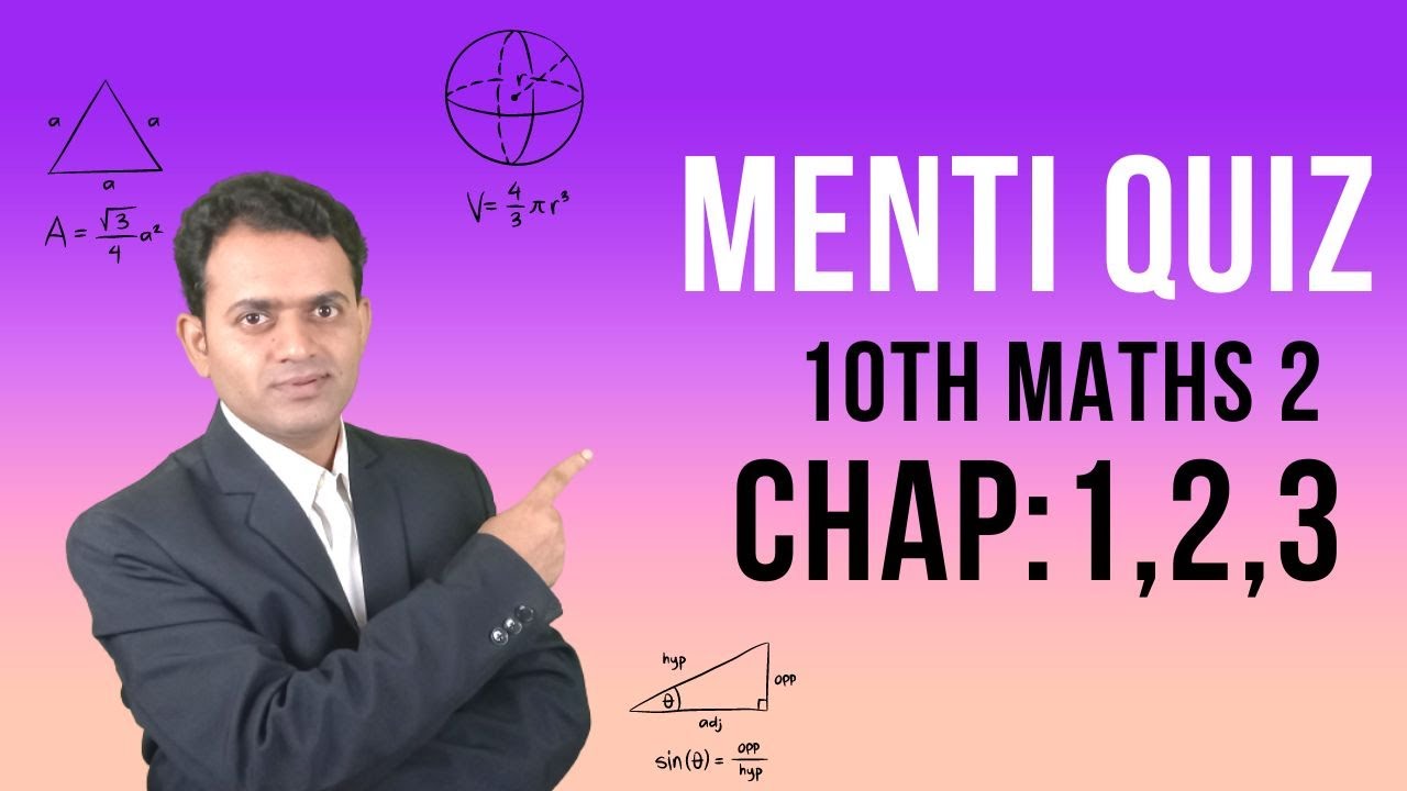 10th Maths 2 Menti Quiz | Chapter 1, 2 & 3 | Menti Test | Mahesh ...
