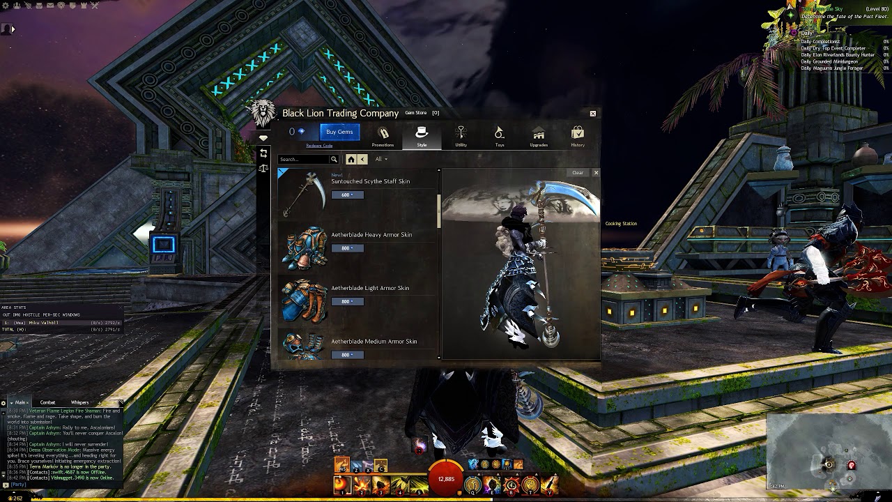 Guild Wars 2 - Suntouched Scythe Effect - YouTube