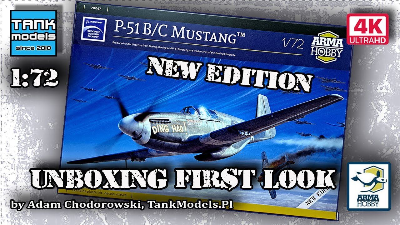 Unboxing 364 - 1:72 P-51 B/C "Ding Hao!" - Arma Hobby 70067 - YouTube