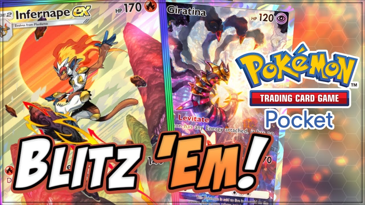 INFERNAPE EX is Best with... GIRATINA!?!? | Pokemon TCG Pocket - YouTube