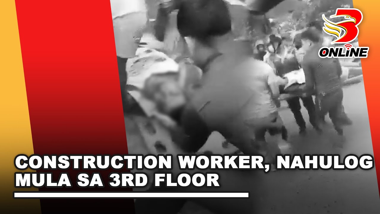 Construction worker, nahulog mula sa 3rd floor - YouTube