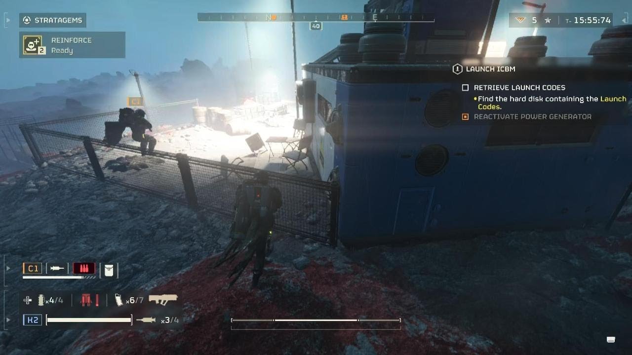 HELLDIVERS 2 blue laser - YouTube