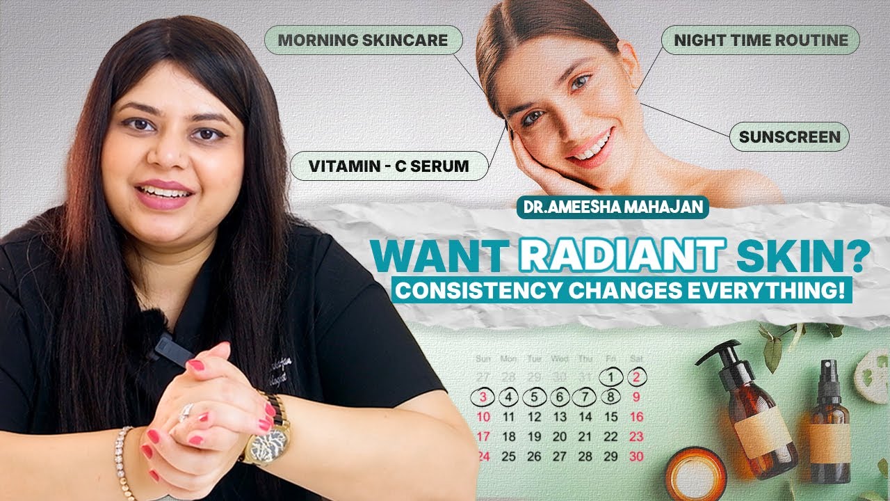 Want radiant glowing skin? Consistency changes everything! #edenskinclinic #dramesshamahajan ...