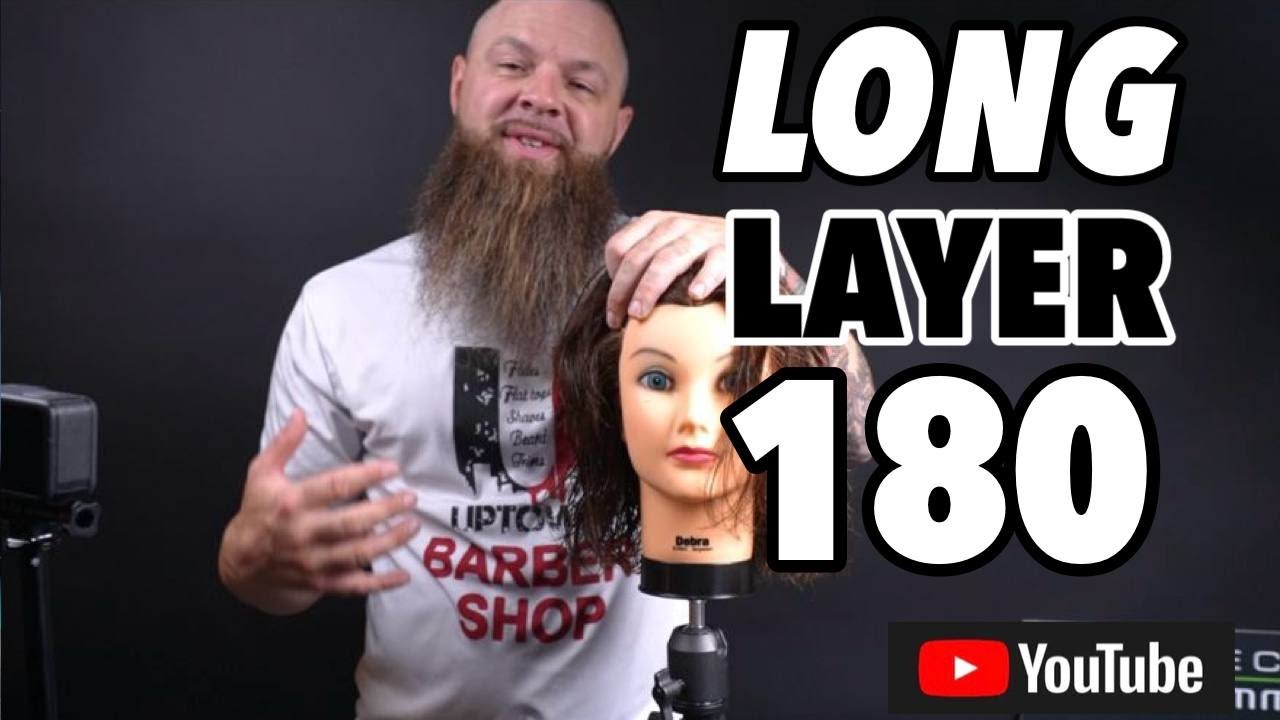 Long layer 180 degree #haircut #barber Learn how to use your #shears ...