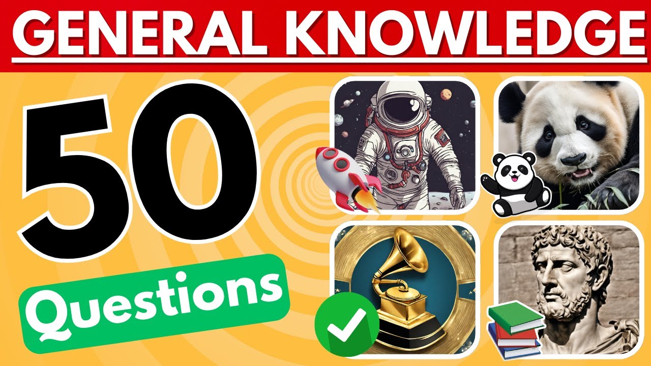 50 General Knowledge Questions! | Test Your General Knowledge! 📚🧠 - YouTube