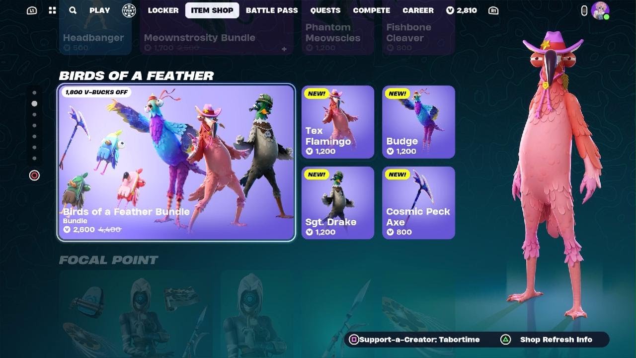 Fortnite Item Shop (Feb 3) NEW Birds Of A Feather Bundle - YouTube
