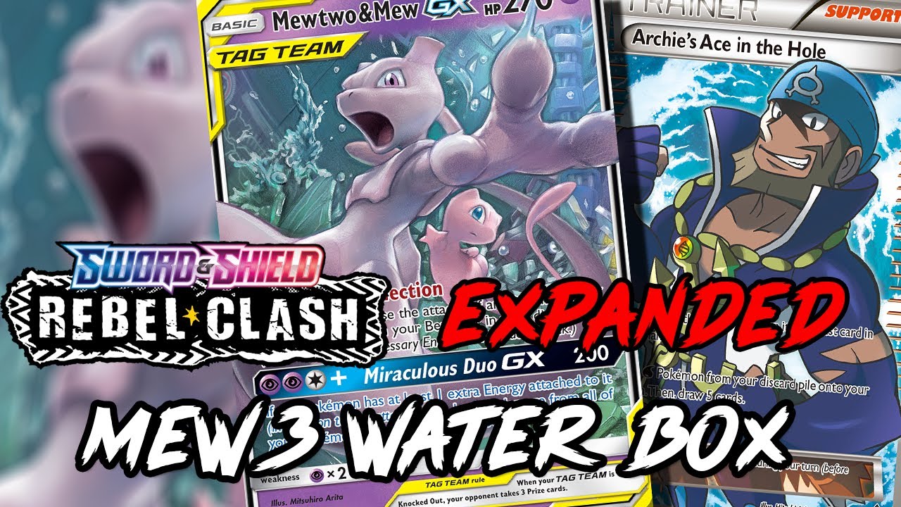 EXPANDED! MEW3 Water Box Deck Profile & Gameplay - Rebel Clash Pokemon ...