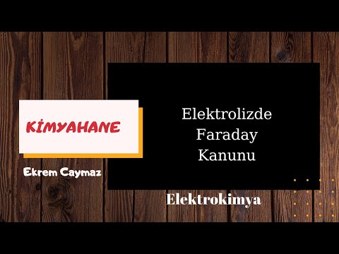 ELEKTROKİMYA-Elektrolizde Faraday Kanunu (AYT)