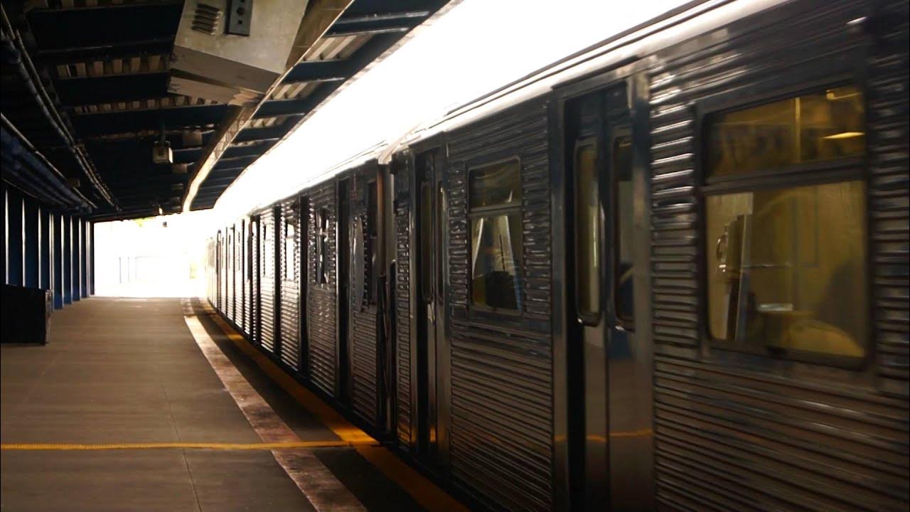[MTA Subways] Rockaway Bound A Train Set Of Budd R32 At Broad Channel - YouTube