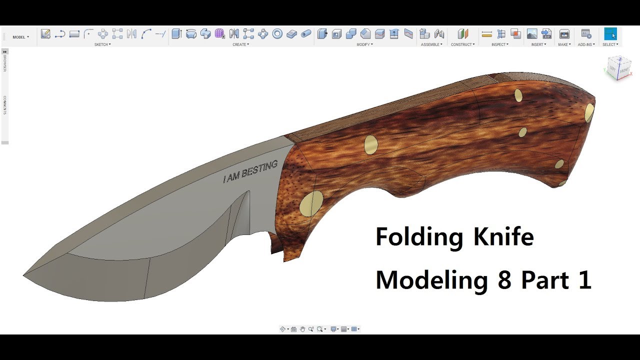 KNIFE MODELING 8 PART 1 - YouTube