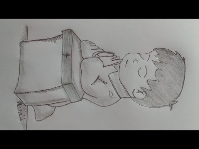 Children Praying To God Drawing