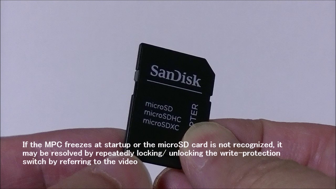 When MPC does not recognize a MicroSD Card - YouTube