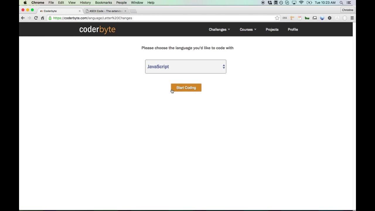 Coderbyte: Letter Changes - YouTube