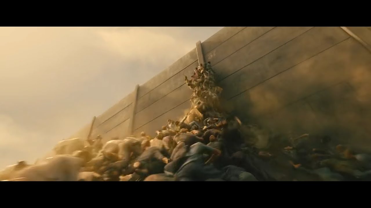WORLD WAR Z(2011) ZOMBIES ON WALL BEST SCENE FULL HD 720P ENJOY THE ...