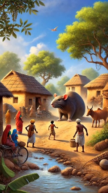 ek gaon mein Achanak ek bahut bada chuha#chuha #rat #viralshorts # ...